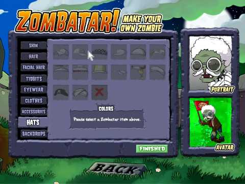 plants vs zombies zombatar - YouTube