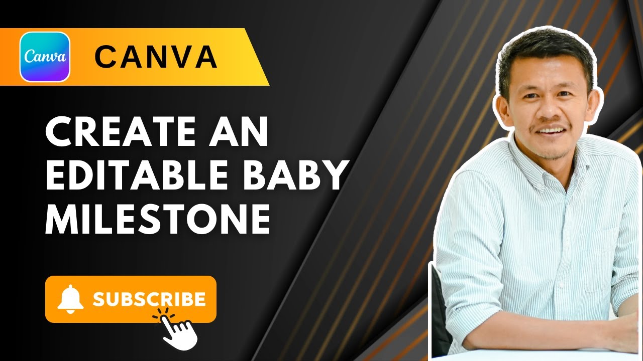 Create a DIY Baby Milestone Using Canva for FREE [QUICK & EASY] - YouTube