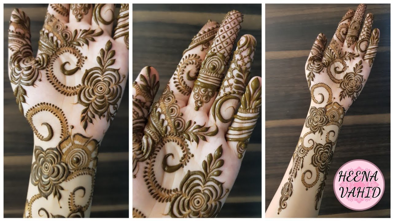 Latest Gulf henna design 2020 | #35 | Heena Vahid - YouTube
