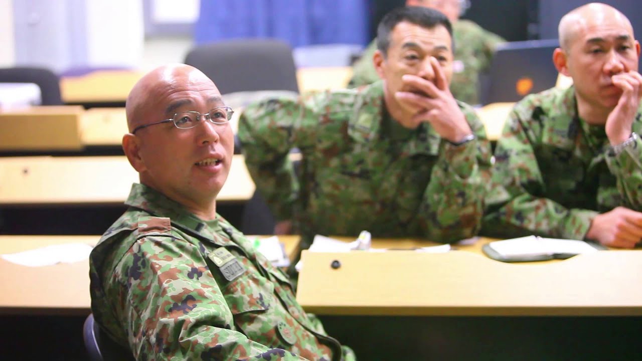 JGSDF sergeant major learns from SNCO Academy - YouTube