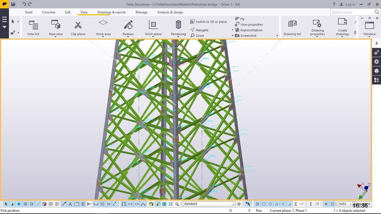 Telecommunication Tower Modeling in Tekla Structures Part2 - YouTube