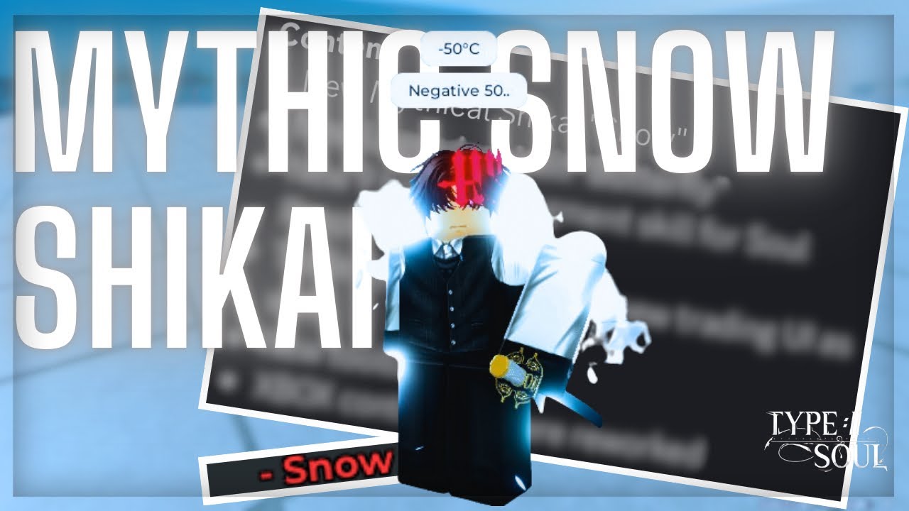 [Type Soul] New MYTHICAL SNOW SHIKAI and BANKAI + Showcase - YouTube