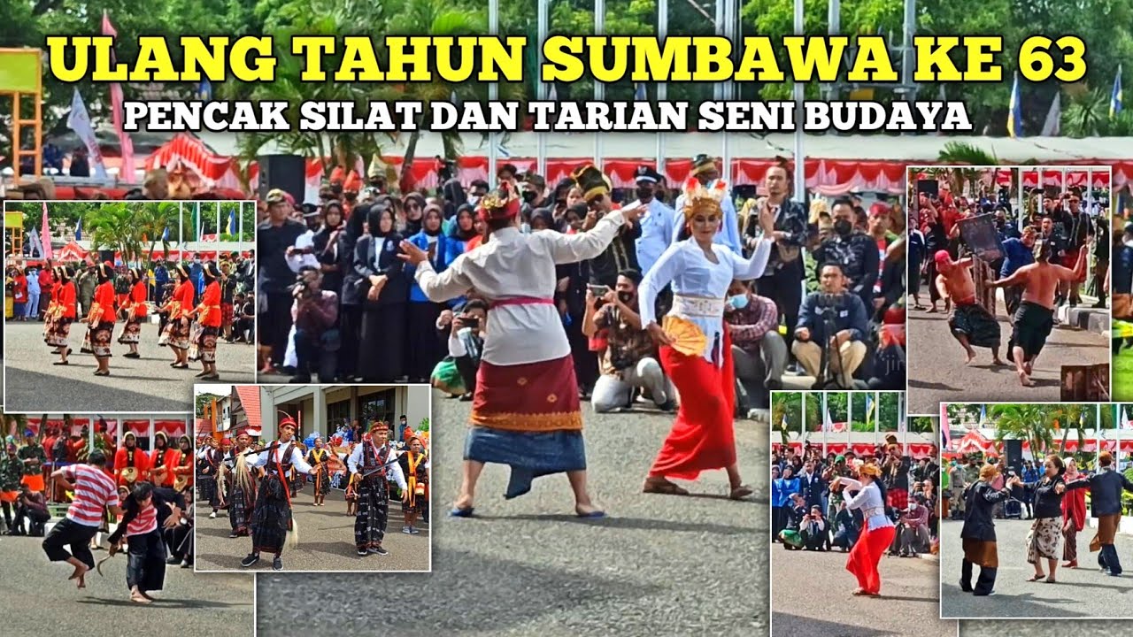 ULANG TAHUN SUMBAWA KE 63 || BERMACAM ETNIS BUDAYA IKUT SERTA ...