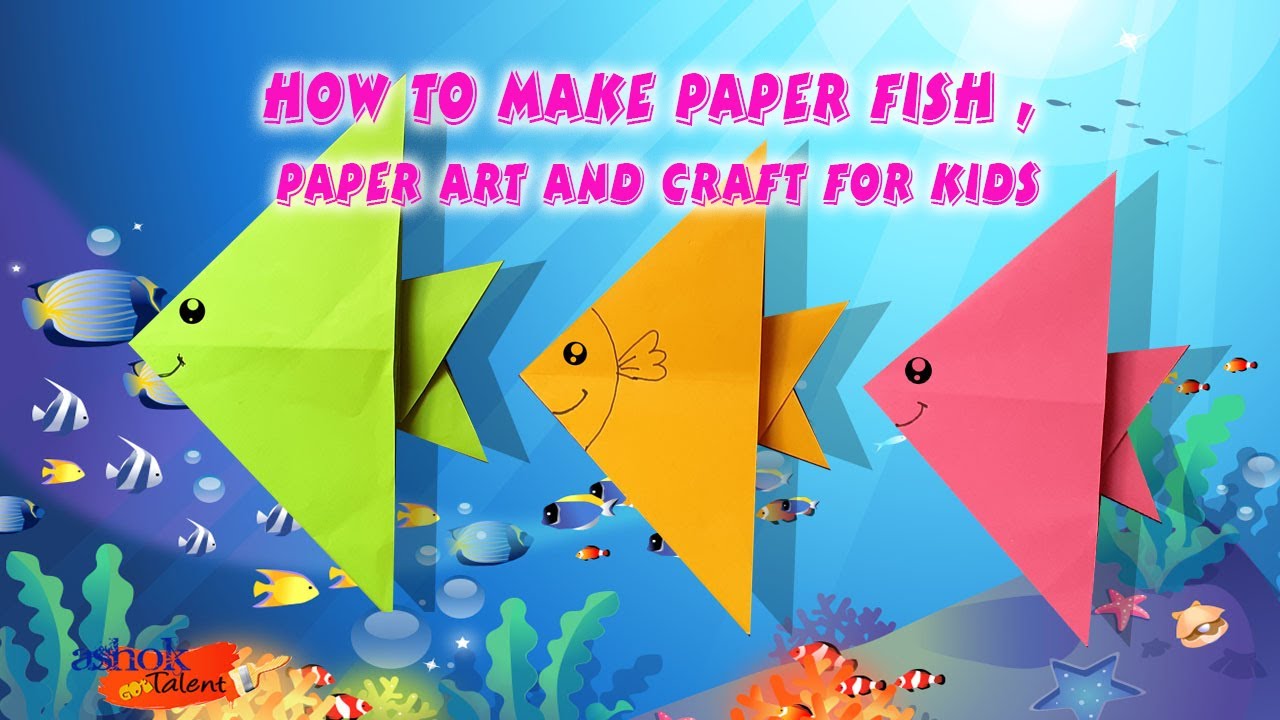 How to Make a Simple Paper Fish | Easy Tutorial 2021 - YouTube