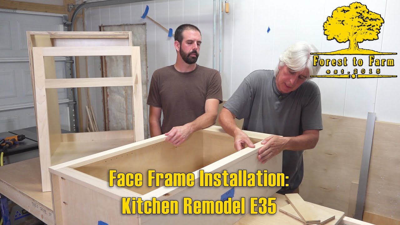 Face Frame Installation - Kitchen Remodel E35 - YouTube