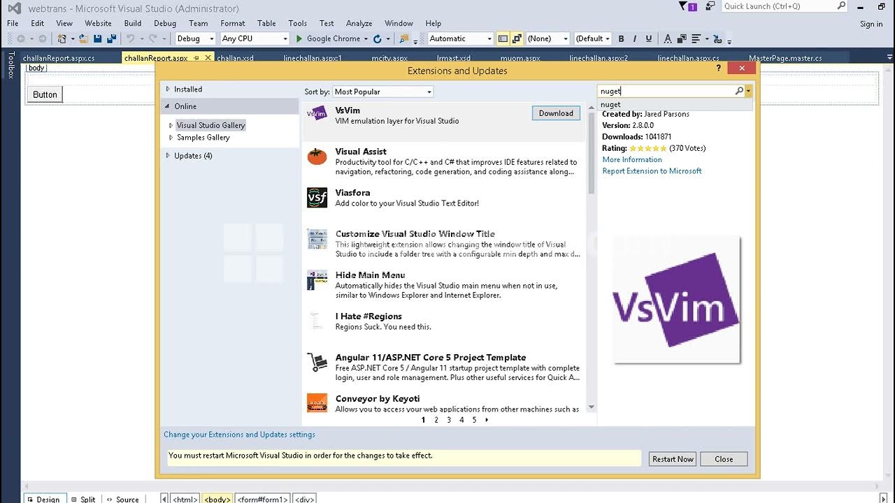 install NuGet Package Manager for Visual Studio 2015 - YouTube