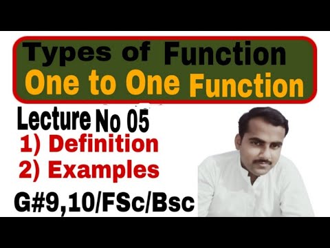 One to One function with Examples complete explanation by Asad Ullah ...