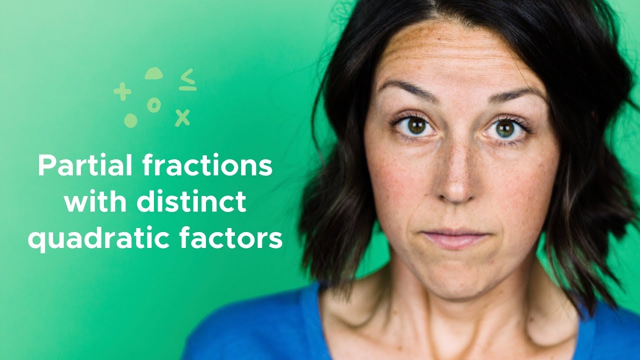 Using partial fractions with DISTINCT QUADRATIC FACTORS - YouTube