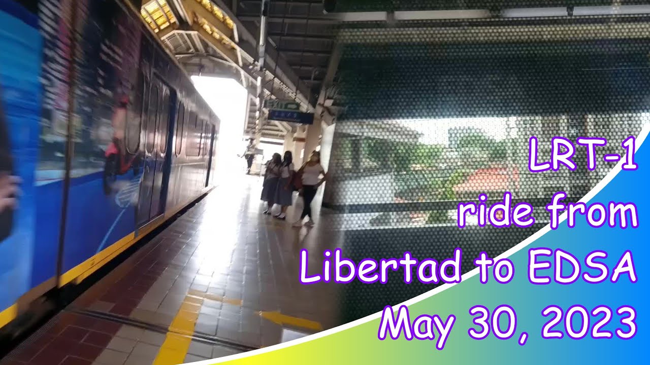 LRT-1 3rd gen train with Yamaha ad wrap ride from Libertad to EDSA ...