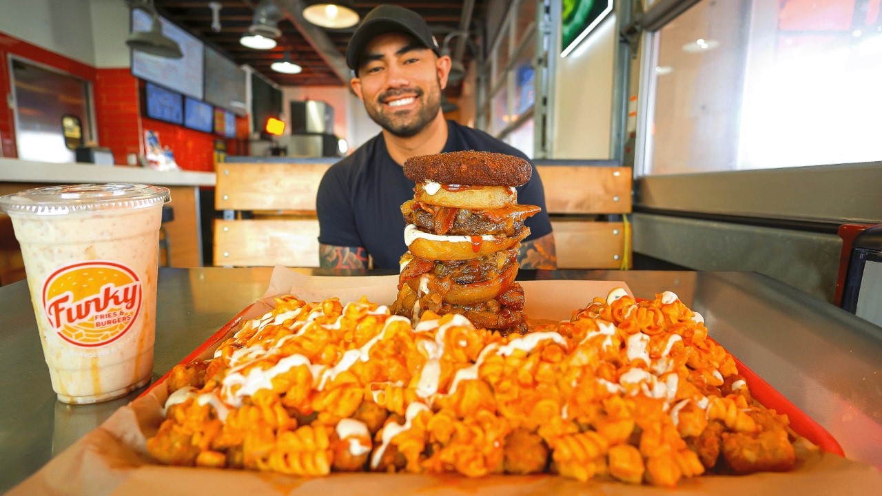 The Cheesiest & Funkiest Mac & Cheese Burger Challenge In San Diego ...