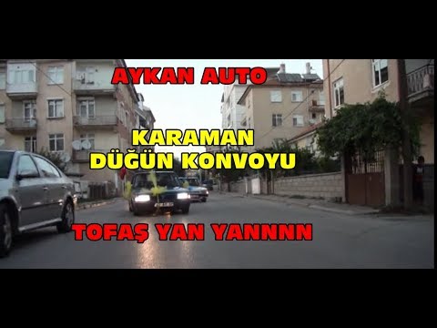 Karaman Düğün Konvoyu - Tofaş Yan Yann - Aykan Auto