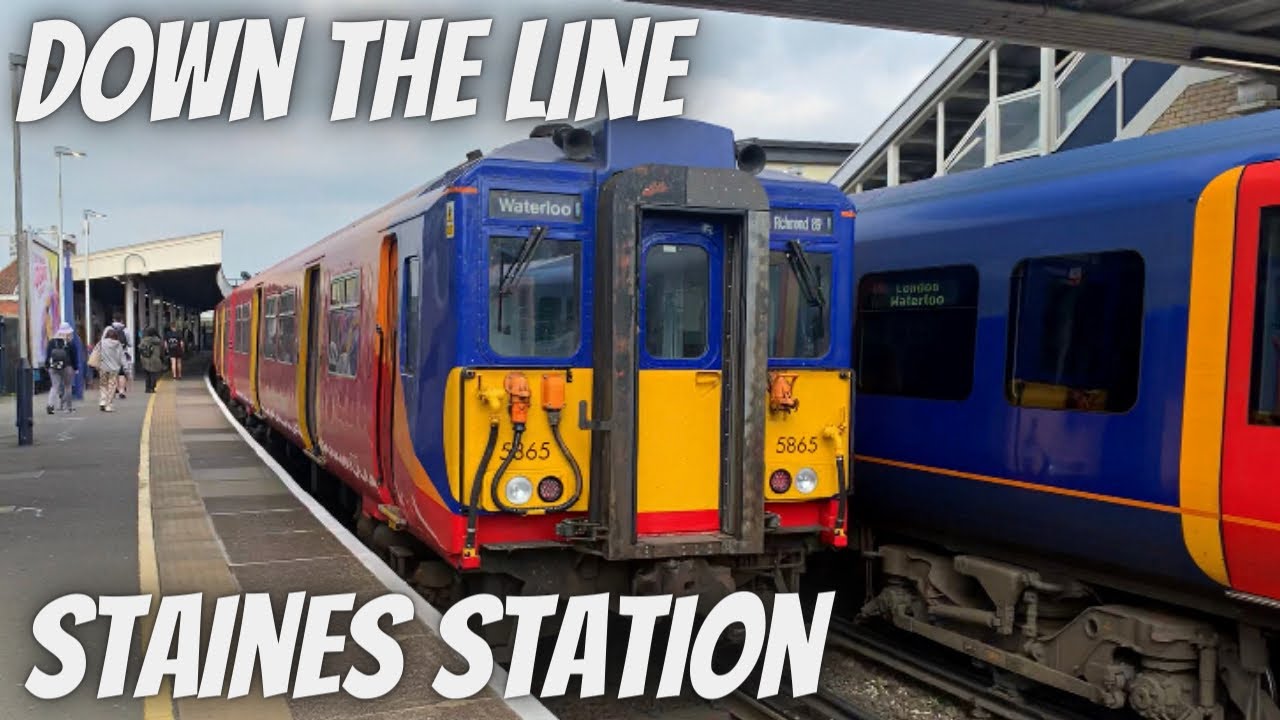 Staines Railway Station - SouthWestern Railway - YouTube