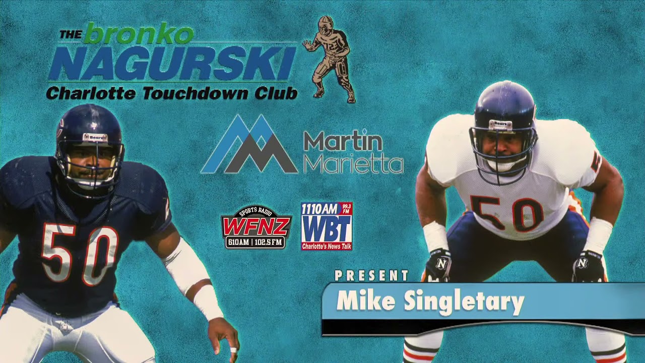 Mike Singletary at Charlotte Touchdown Club Luncheon - June 18th, 2021 ...