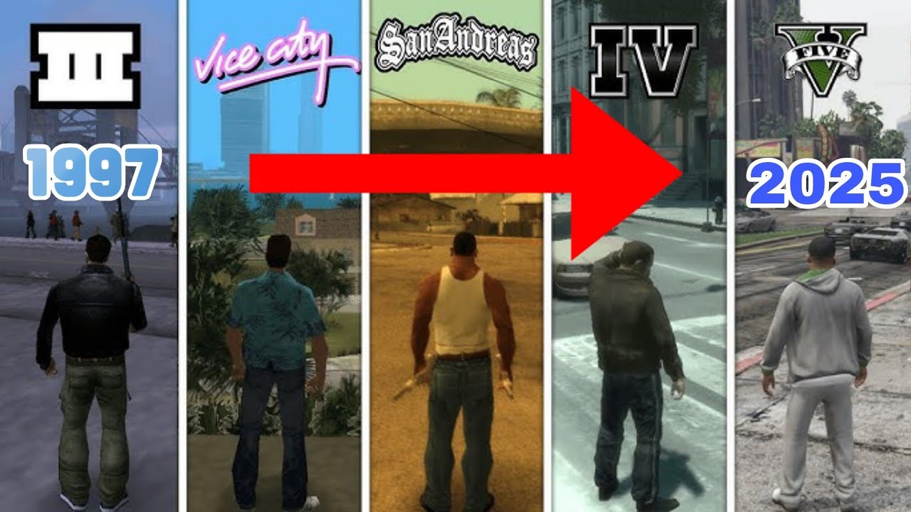 Evolution of Grand Theft Auto [1997-2025] - YouTube