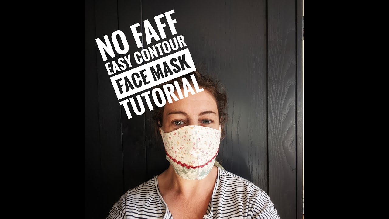 Best easy DIY contour facemask tutorial. No pins, no faff, easy steps ...