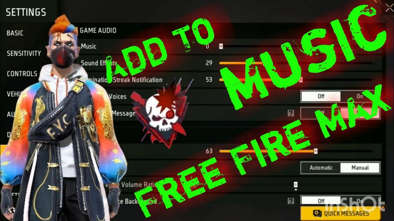 Add To Music In FREE Fire Max | Free Fire Max Me Music Kaise Lay | Best ...