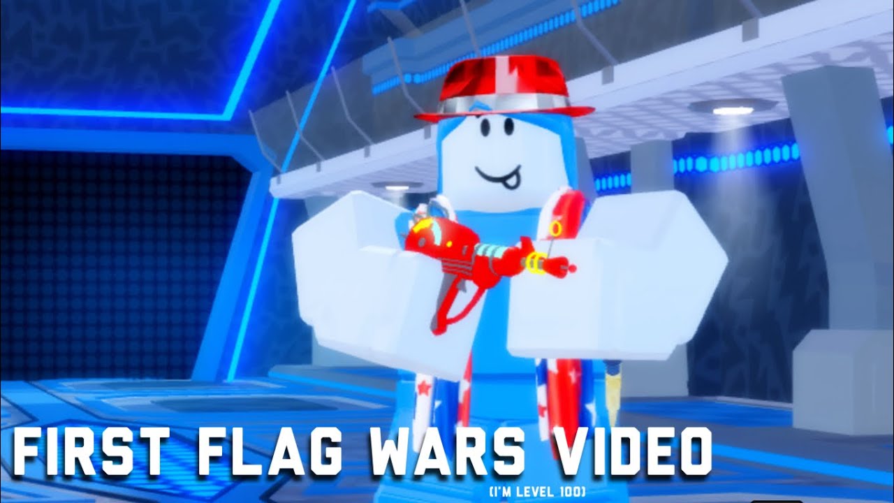 FIRST FLAG WARS VIDEO (LEVEL 100 GAMEPLAY) In Roblox Flag Wars - YouTube