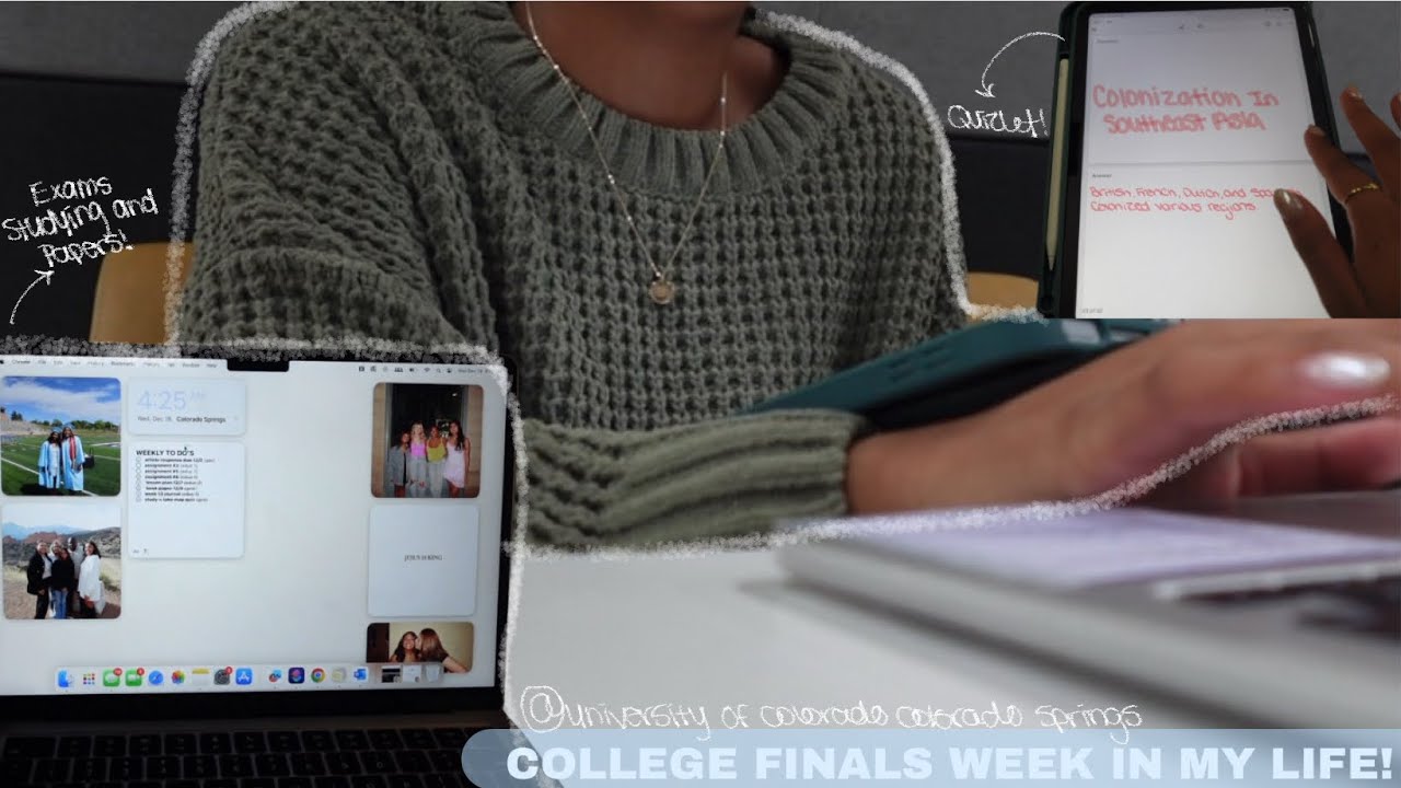 FINALS WEEK AT COLLEGE | studying, exams, paper, etc! - YouTube
