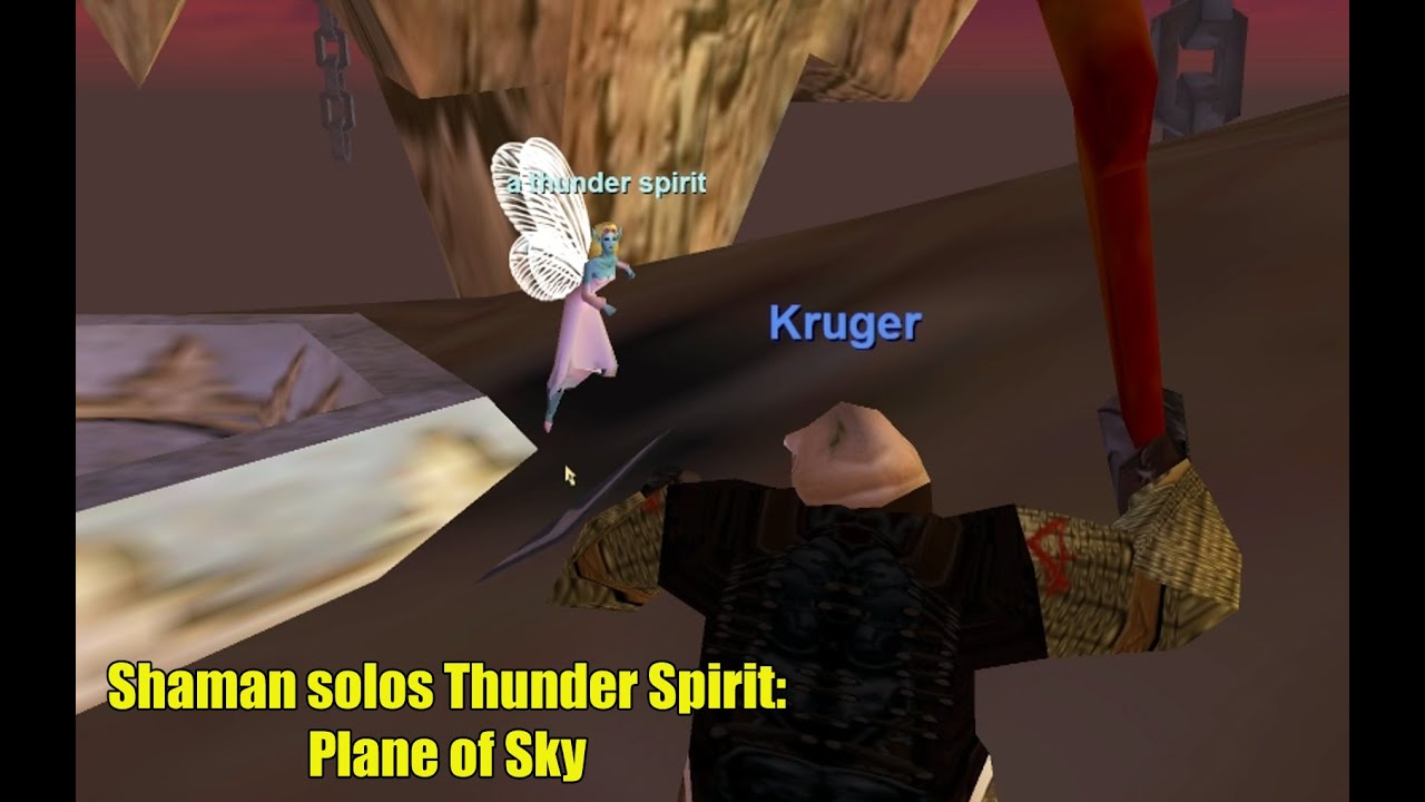 Shaman Solos Thunder Spirit, Plane of Sky, P99 EverQuest - YouTube