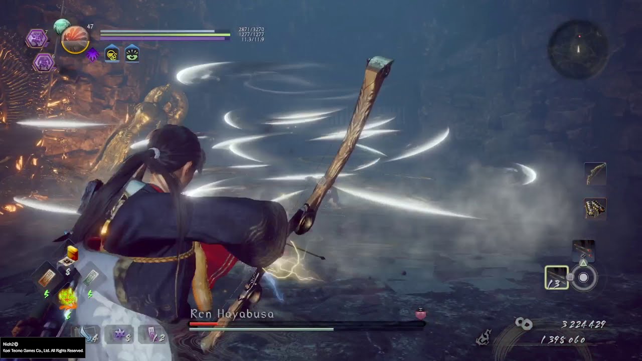 Nioh 2 Ren Hayabusa fight - YouTube