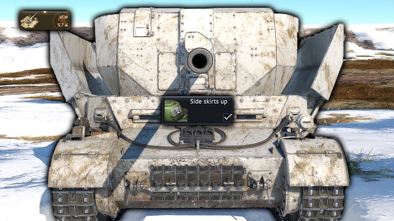 VFW.exe with Side Skirts Up I War Thunder RCSM - YouTube