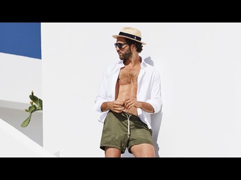 KAMPOS | Men's Swim Shorts Olive Green #sustainability​​​​​ #swimwear #luxury