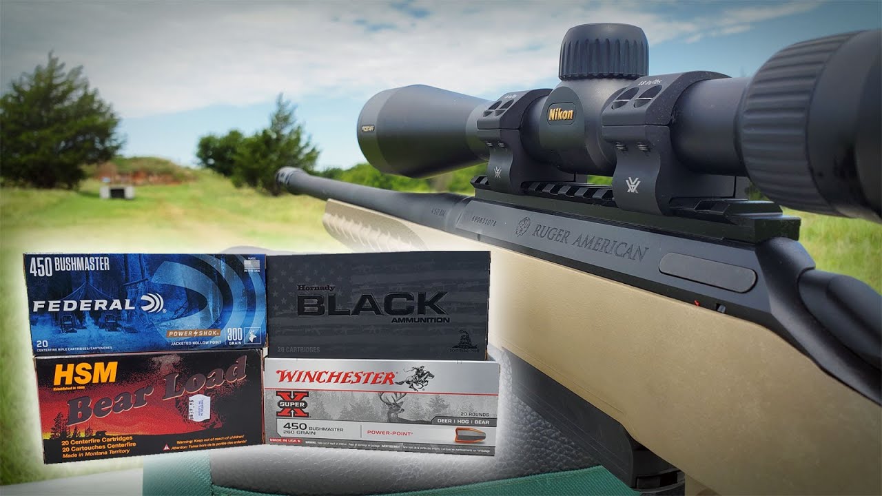 At The Range: Ruger American Ranch 450 Bushmaster! - YouTube