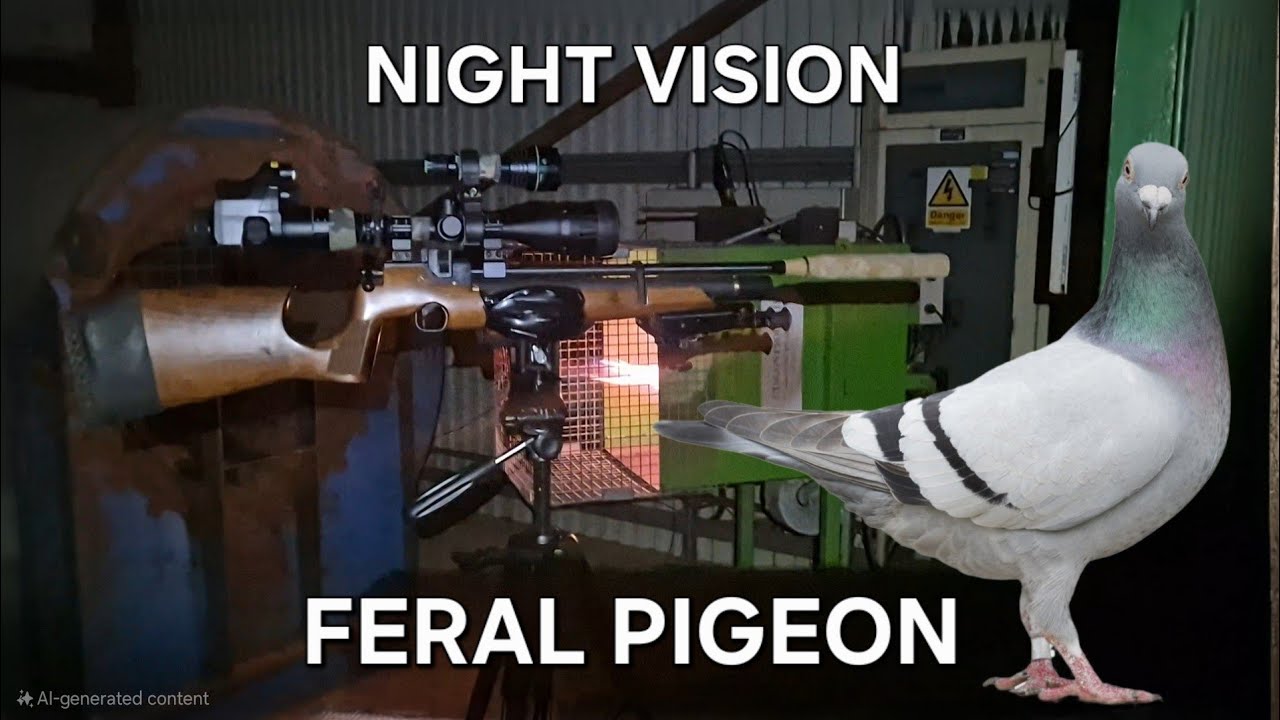 NIGHT VISION FERAL PIGEON SHOOTING - YouTube