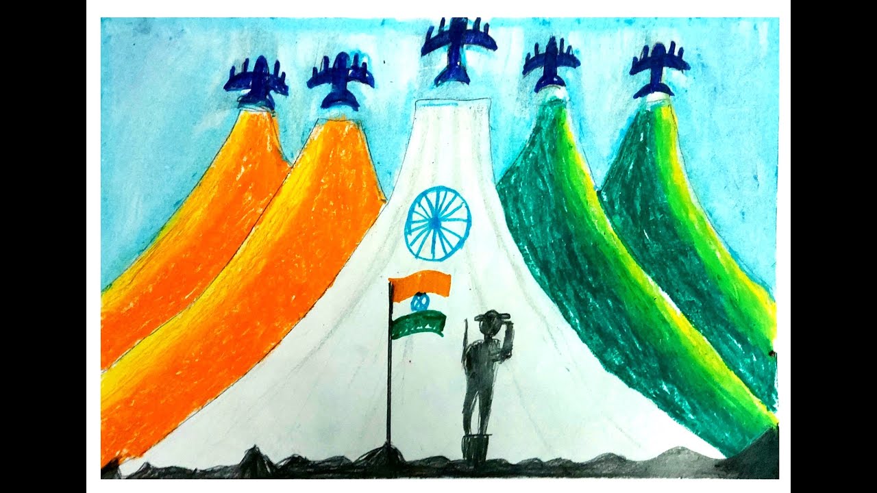 How to Draw Republic Day drawing Very Easy and Beautiful | Art VI - YouTube