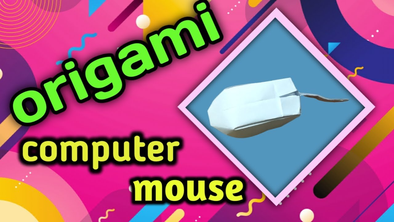 How to make a Origami computer mouse | thinkwithmind🖱️🖱️ - YouTube