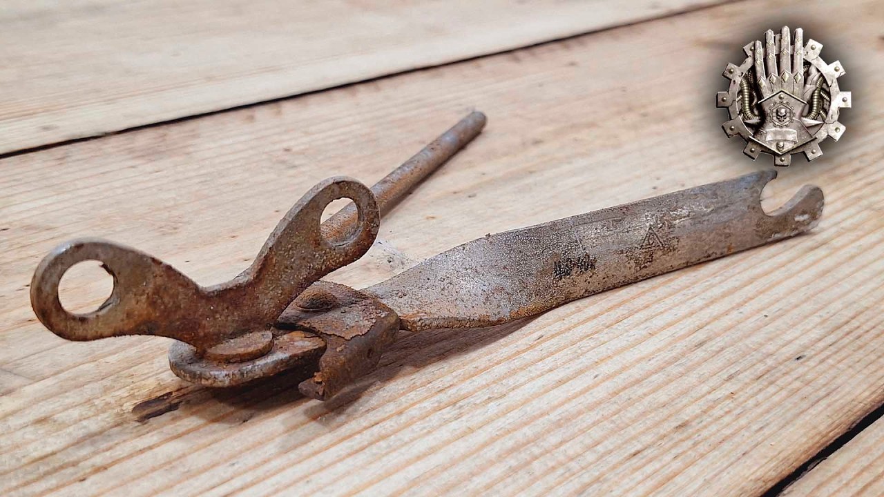 Restoration of a Super Rusty can Opener - YouTube