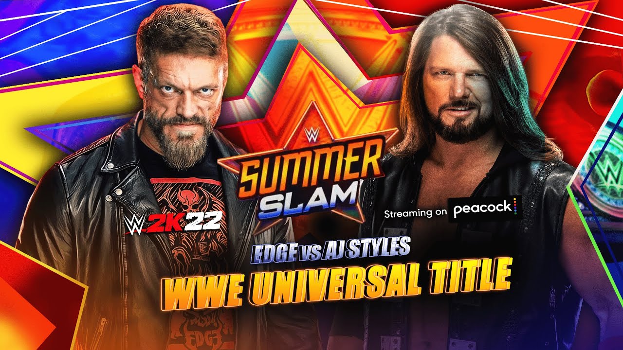 Edge vs. AJ Styles — WWE Universal Championship Match - YouTube