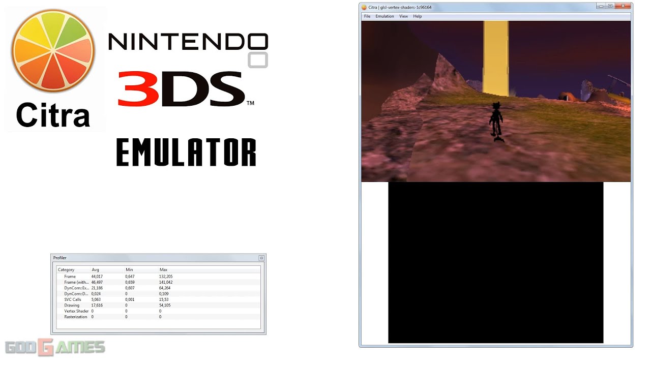 Citra 3DS Emulator - Testing of glsl vertex shaders WIP - YouTube
