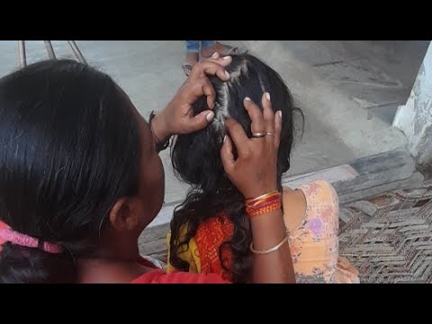 nitpicking in long hair new / long hair new / nitpicking asmr - YouTube