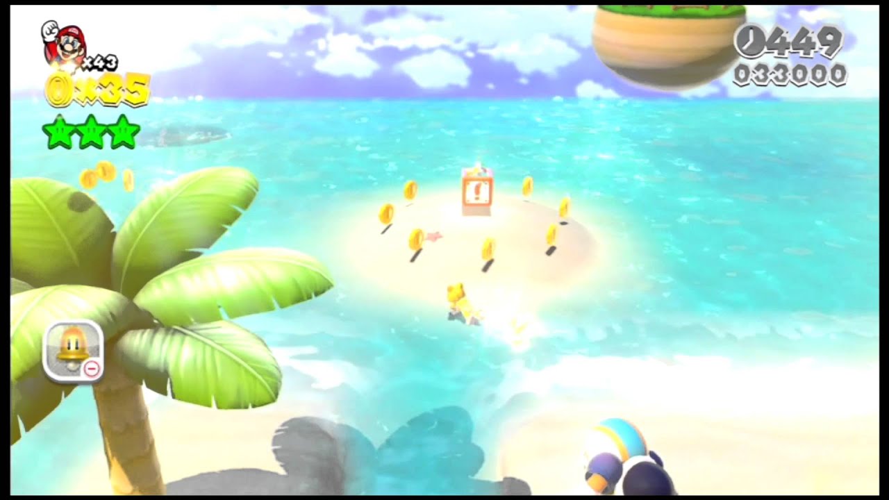 Super Mario 3D World 5-1: Sunshine Seaside 100% Complete !!! - YouTube