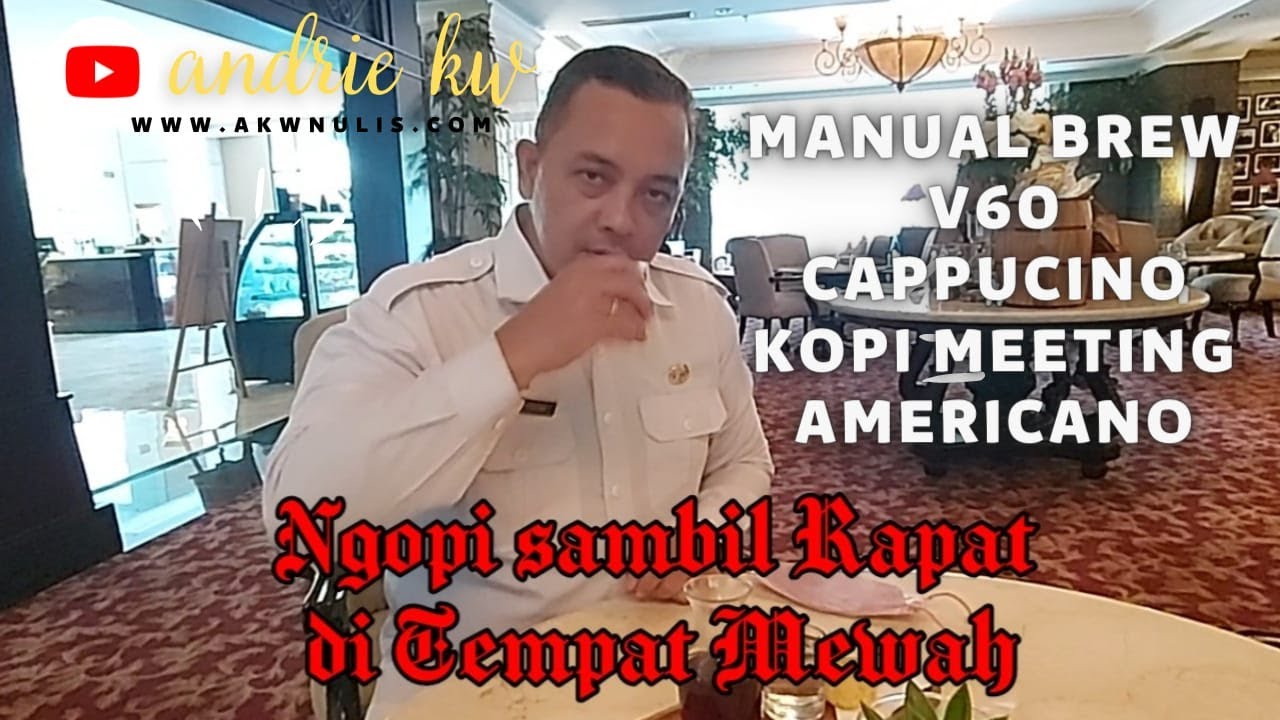 Ngopi mewah di cafe Hotel Papandayan Bandung - manual brew v60 ...