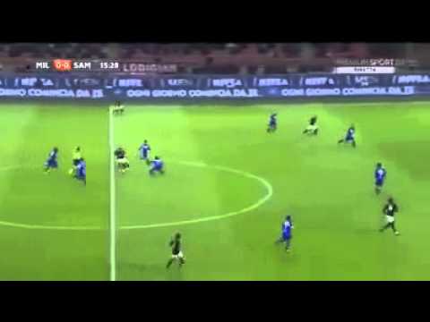 Juraj Kucka super skill   AcMilan vs Sampadoria 4 1 28 11 2015