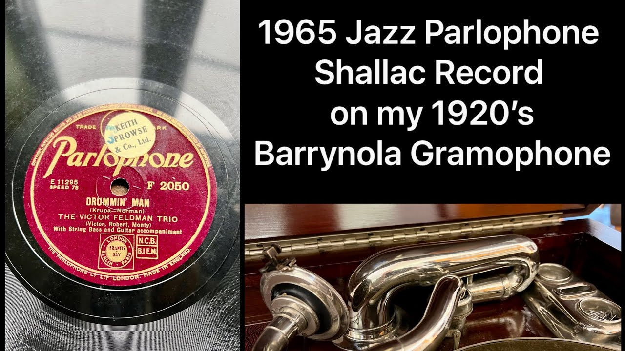 1945 Jazz Parlophone Shellac Record On My 1920’s Barrynola Gramophone ...