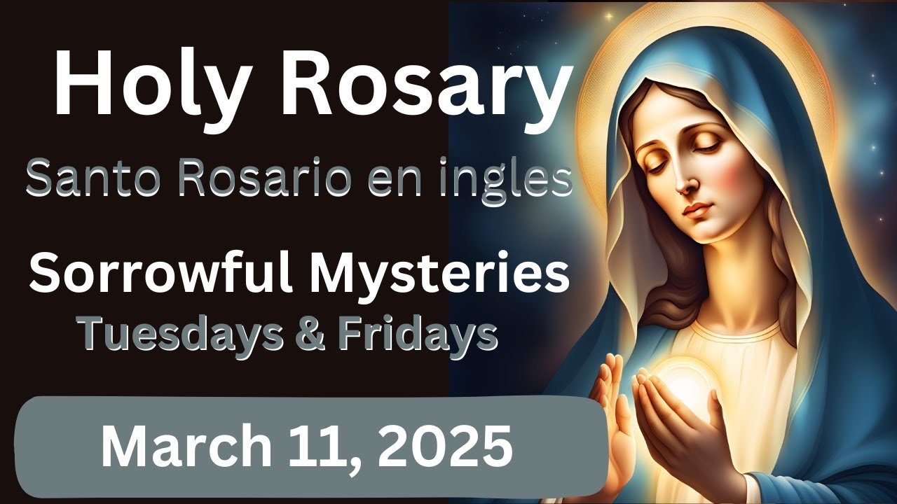 ️ Easy Holy Rosary in English with Letters. Sorrowful Tuesdays 🙏 - YouTube