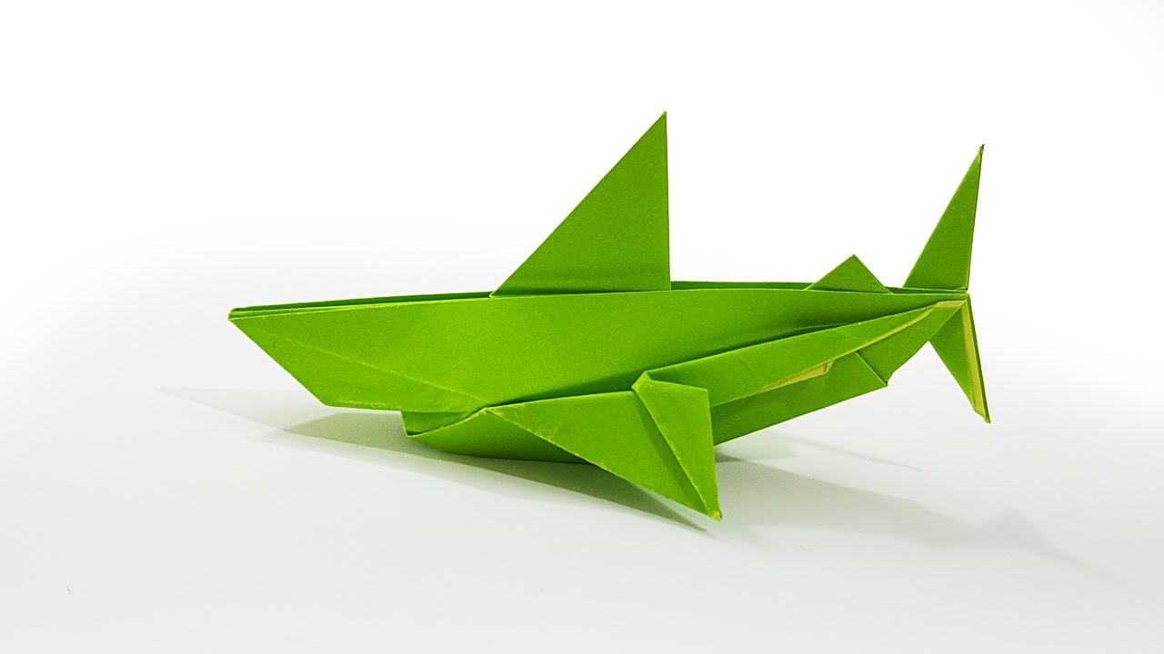 상어 종이접기편 shark origami designed by Madiyar Amerkeshev - YouTube