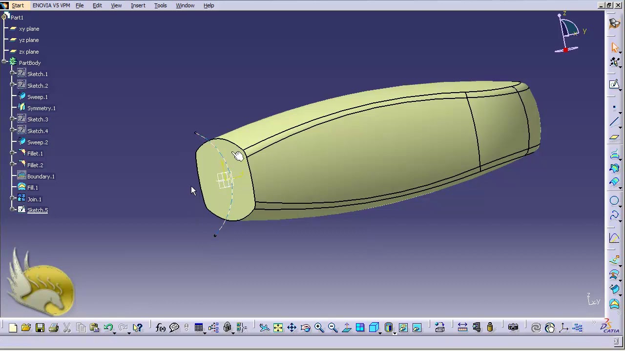 Lec - 42 (Fill ) Catia V5 Learning -Beginners Complete Course - YouTube