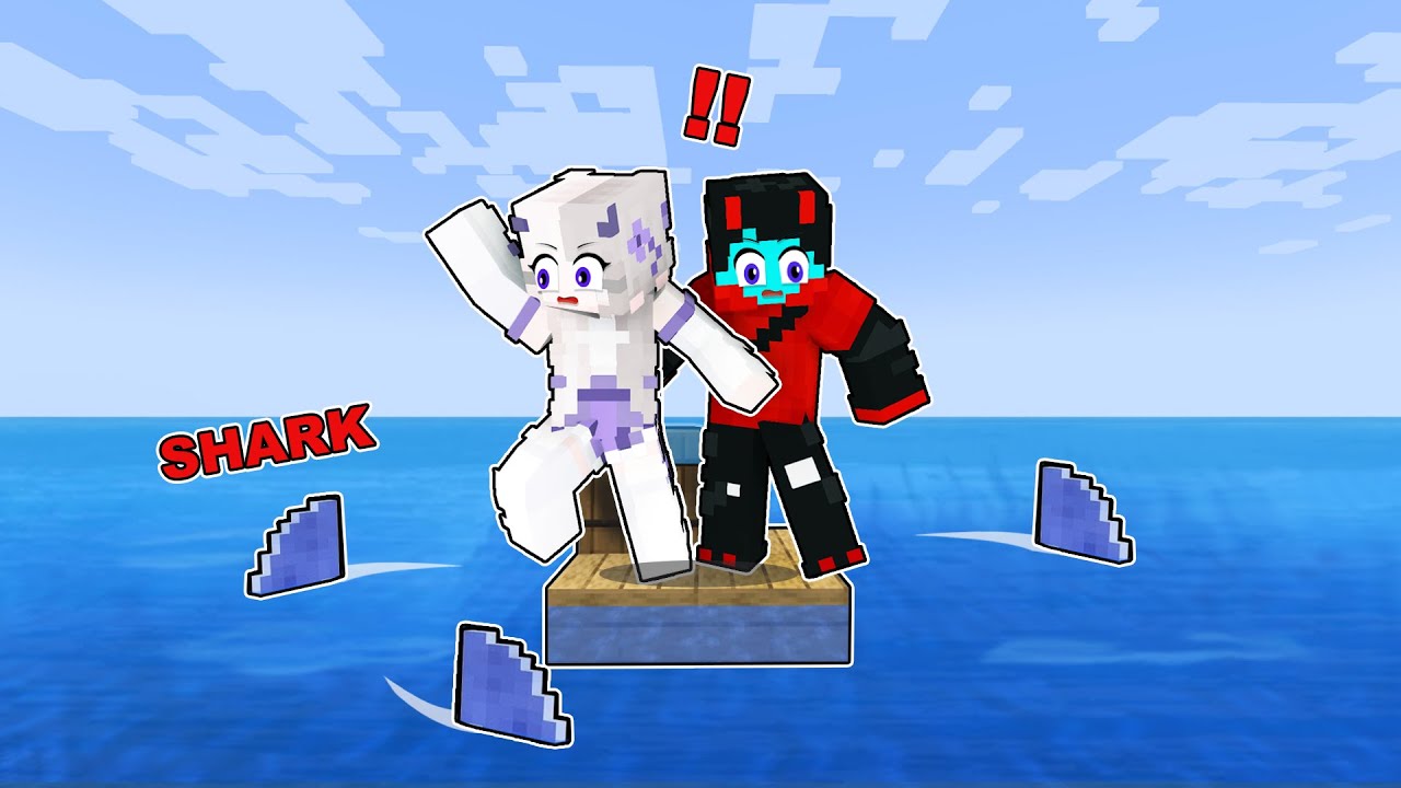 We're STUCK On A RAFT in Minecraft! - YouTube