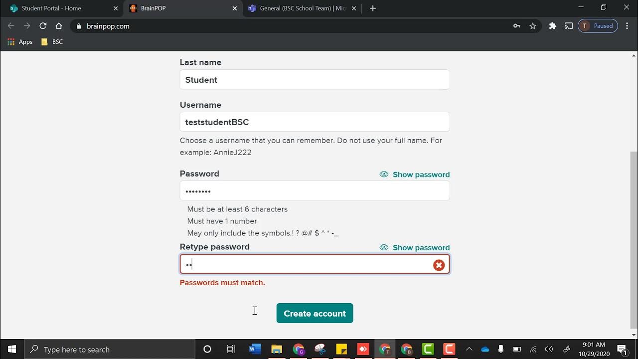 Join BrainPOP with Class code - YouTube