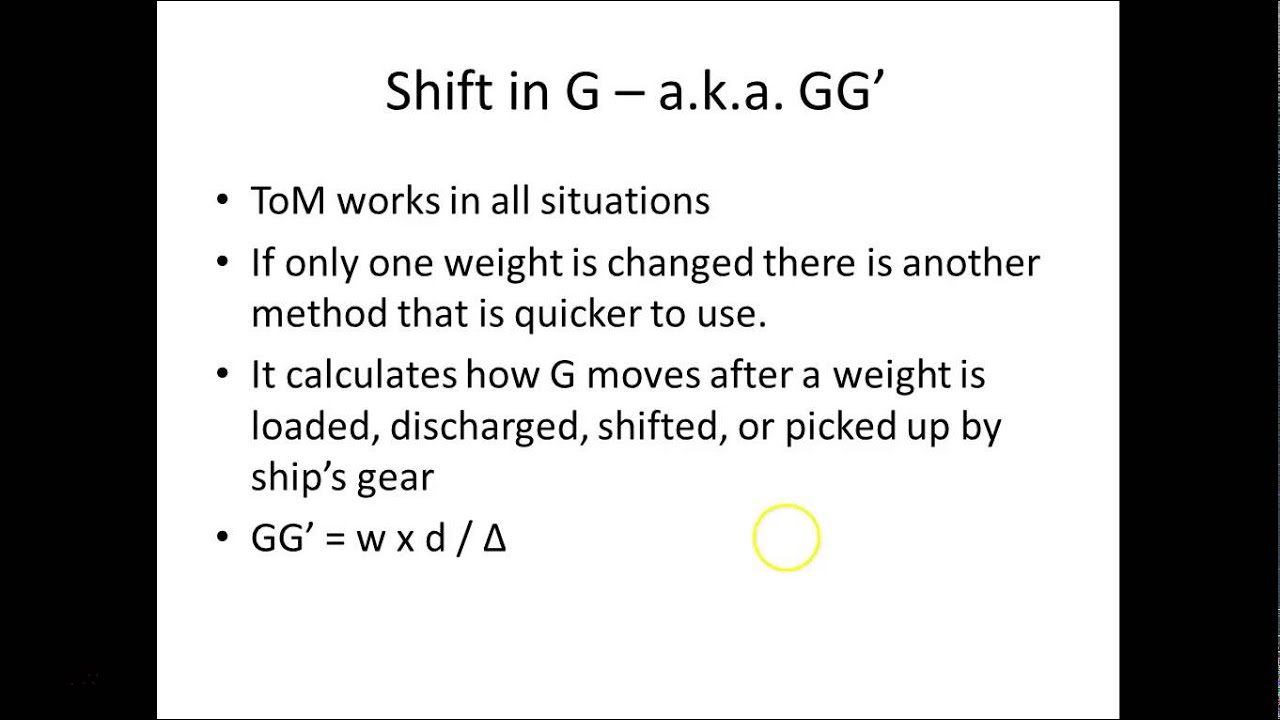 NS 301 - Calculating KG and GG' using Moments - YouTube