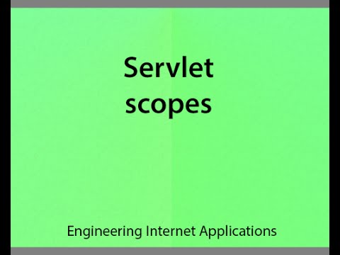 v11 Servlet scopes - YouTube