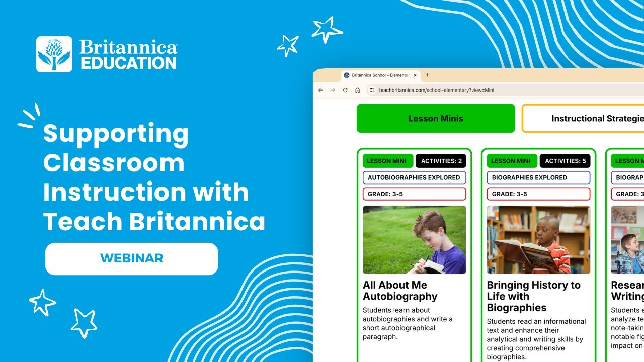 Supporting Classroom Instruction with Teach Britannica | Webinar - YouTube