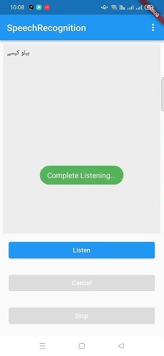 Speech to text Flutter (Urdu, Hindi, English, French) - YouTube