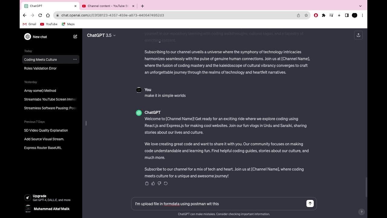 Part 2: Create Posts API | Backend Node JS , Express JS and MongoDB - YouTube