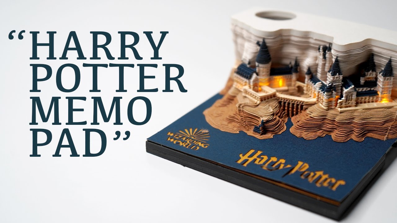 메모가 예술이네! 신기한 입체 해리포터 모형 피규어 메모지 Harry potter memo pad - YouTube