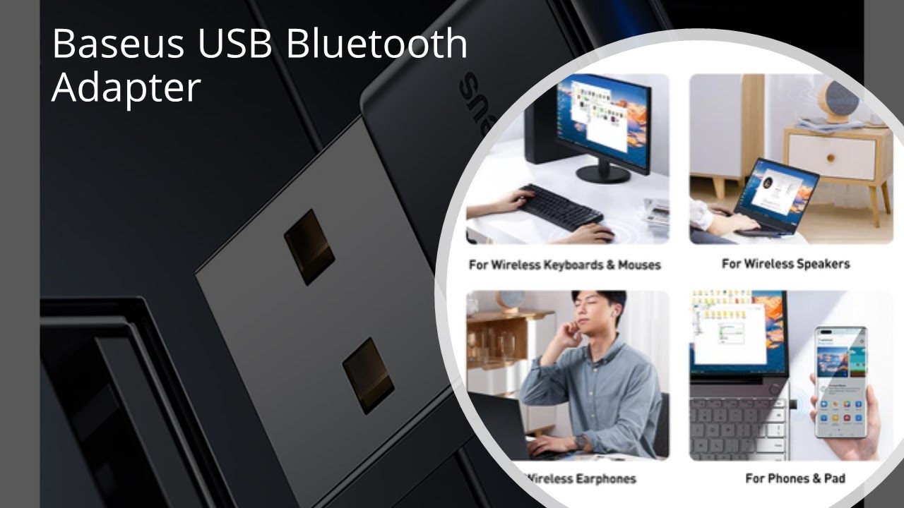 Baseus USB Bluetooth Adapter - YouTube